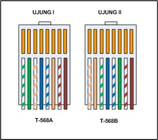 Tips Komputer Cara Mengkrimping Kabel LAN Dengan RJ 45 dan Urutan Warna ...