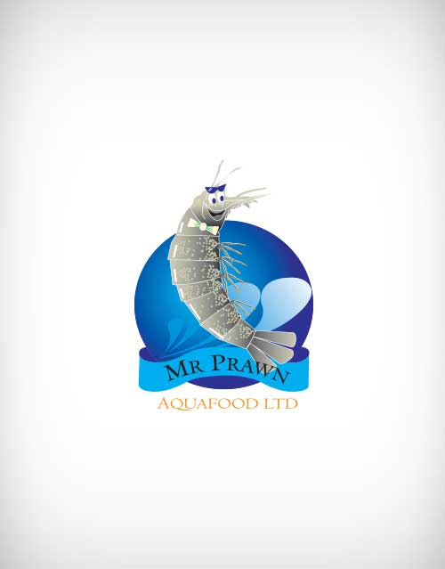 mr prawn aquafood ltd vector logo