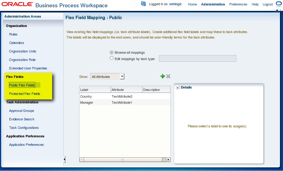 Searching BPM tasks by payload content: Flex Fields (Mapped Attributes ...