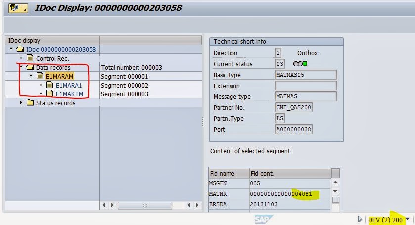 ALE IDOC with Segment Filtering | SAP Blogs