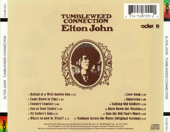 Classic Rock Covers Database: Elton John - Tumbleweed Connection (1970)