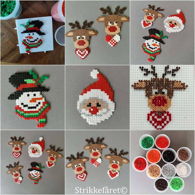 Strikkefåret: Julepynt af Hama perler