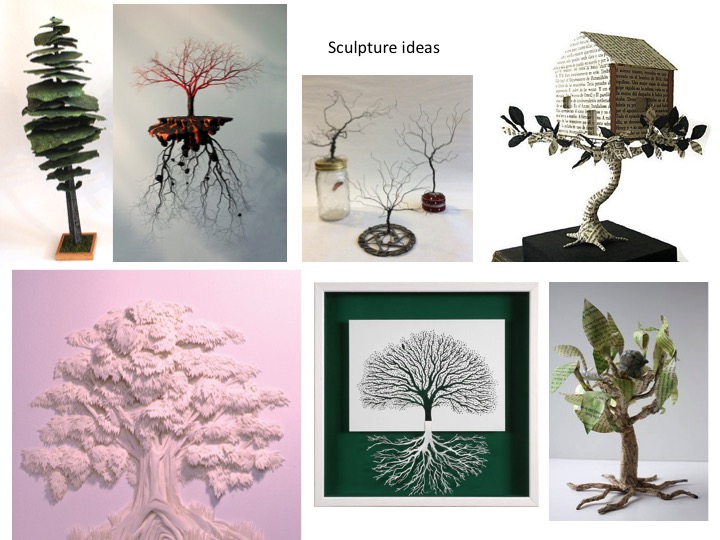 GCSE Art Blog: Tree Project Work and Homework