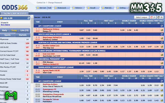 MM Online 365 Myanmar | Online Beting in Myanmar: Odds366 Myanmar - Sports Betting