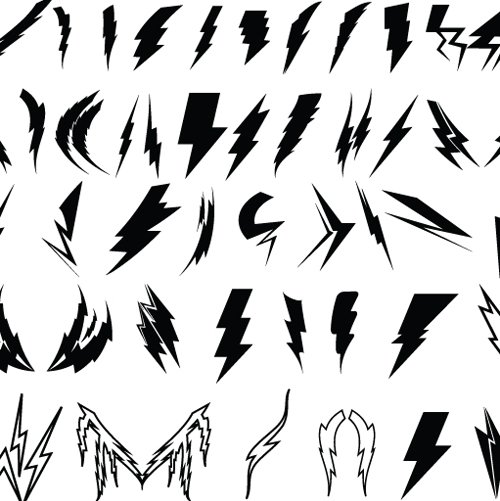 Vectores de truenos, rayos, relámpagos y brushes de photoshop – Gurú ...