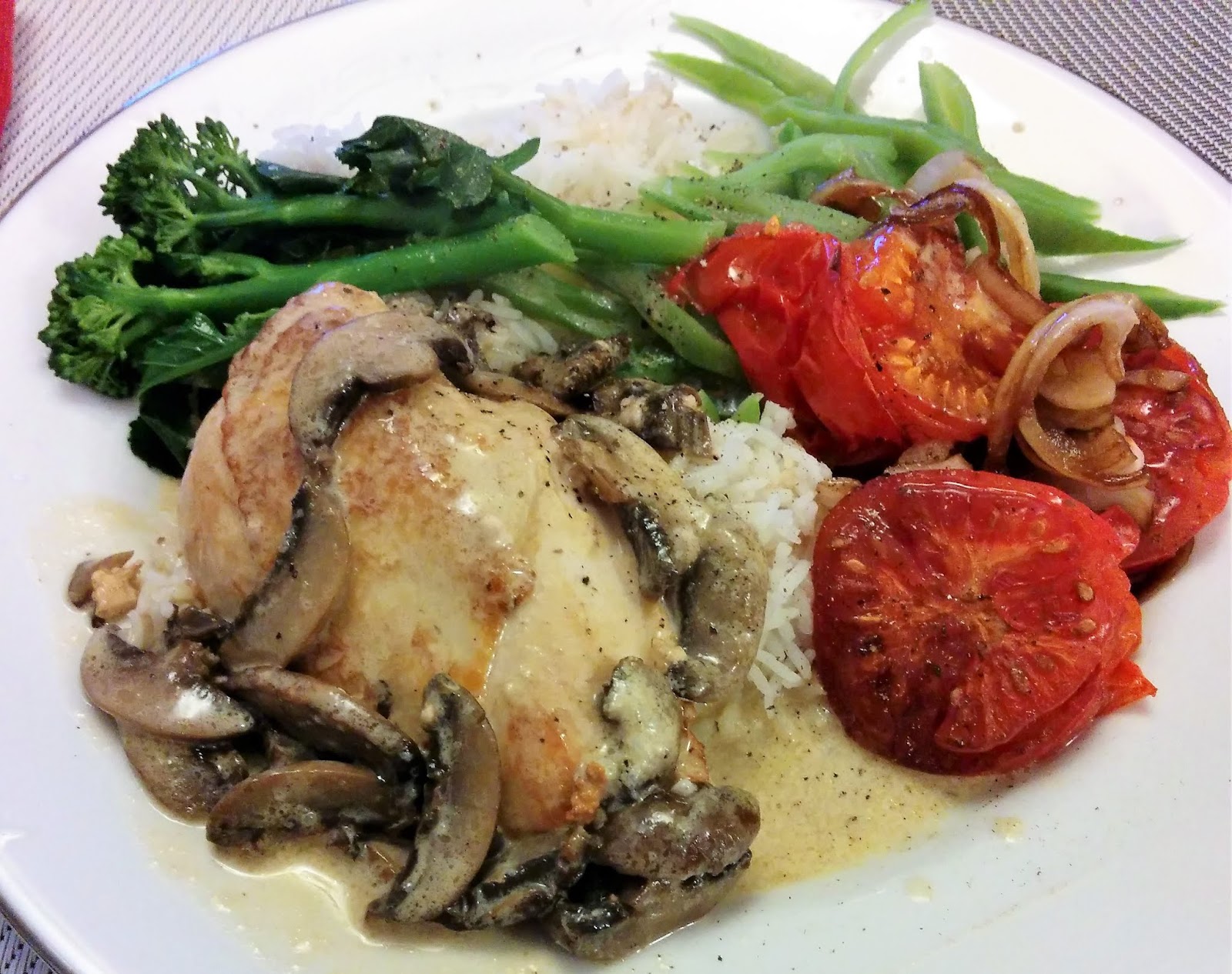 Onions and Paper: RECIPE: "Nigel Slater" Chicken and Balsamic Tomatoes