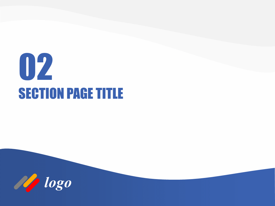 Blue Wave Normal PowerPoint Templates - PowerPoint Free