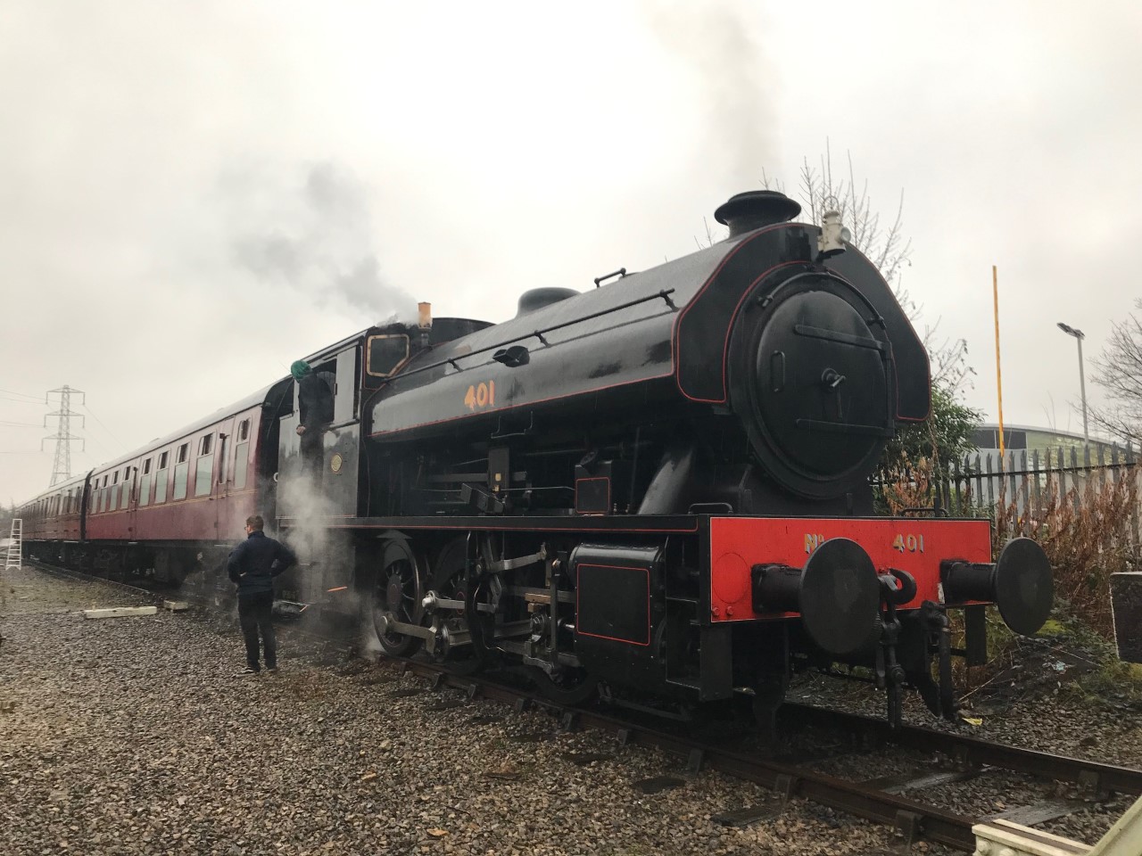 North Tyneside Steam Railway: 401 steam test