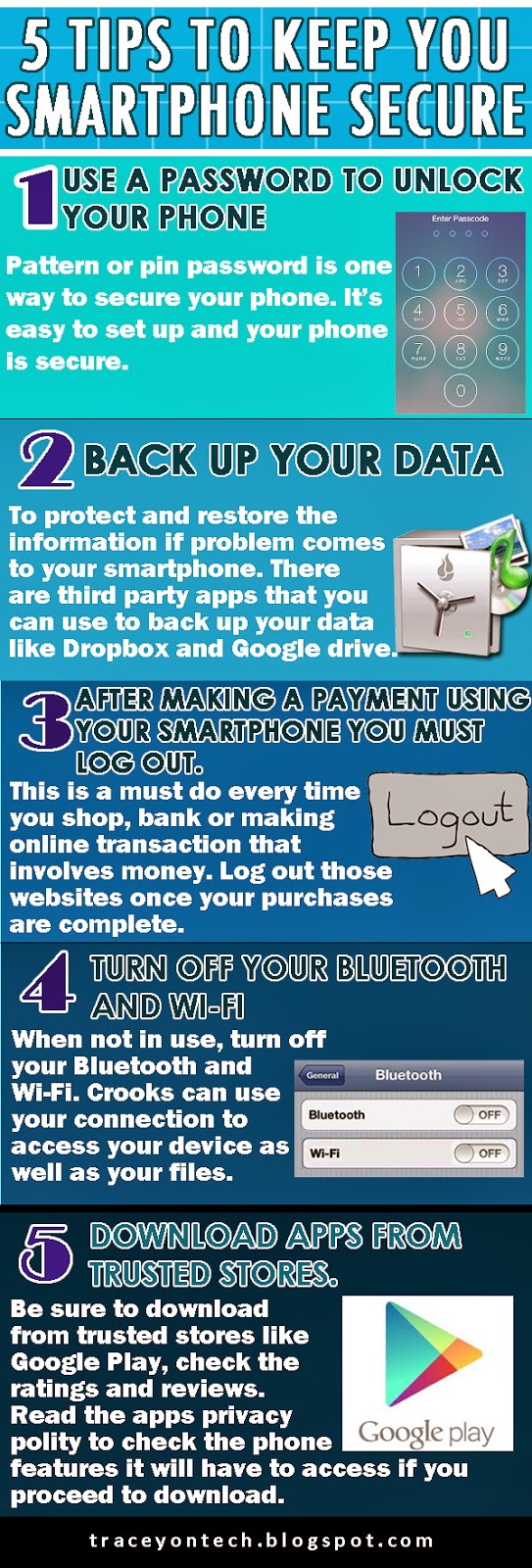 5 Tips to keep you smartphone secure - Tracey On Tech