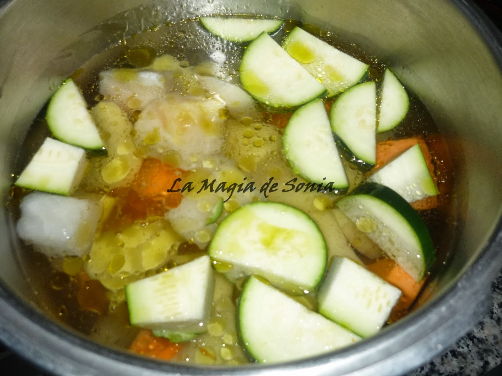 La Magia de Sonia: Triturado de Verduritas con Bacalao. Bebés