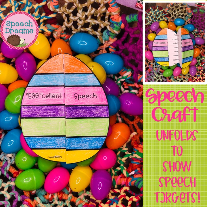Speech Dreams: Easter Speech Therapy Craft that's FREE
