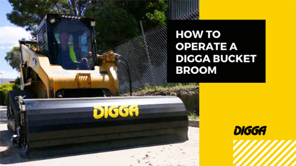 How to Operate A Digga Bucket Broom
