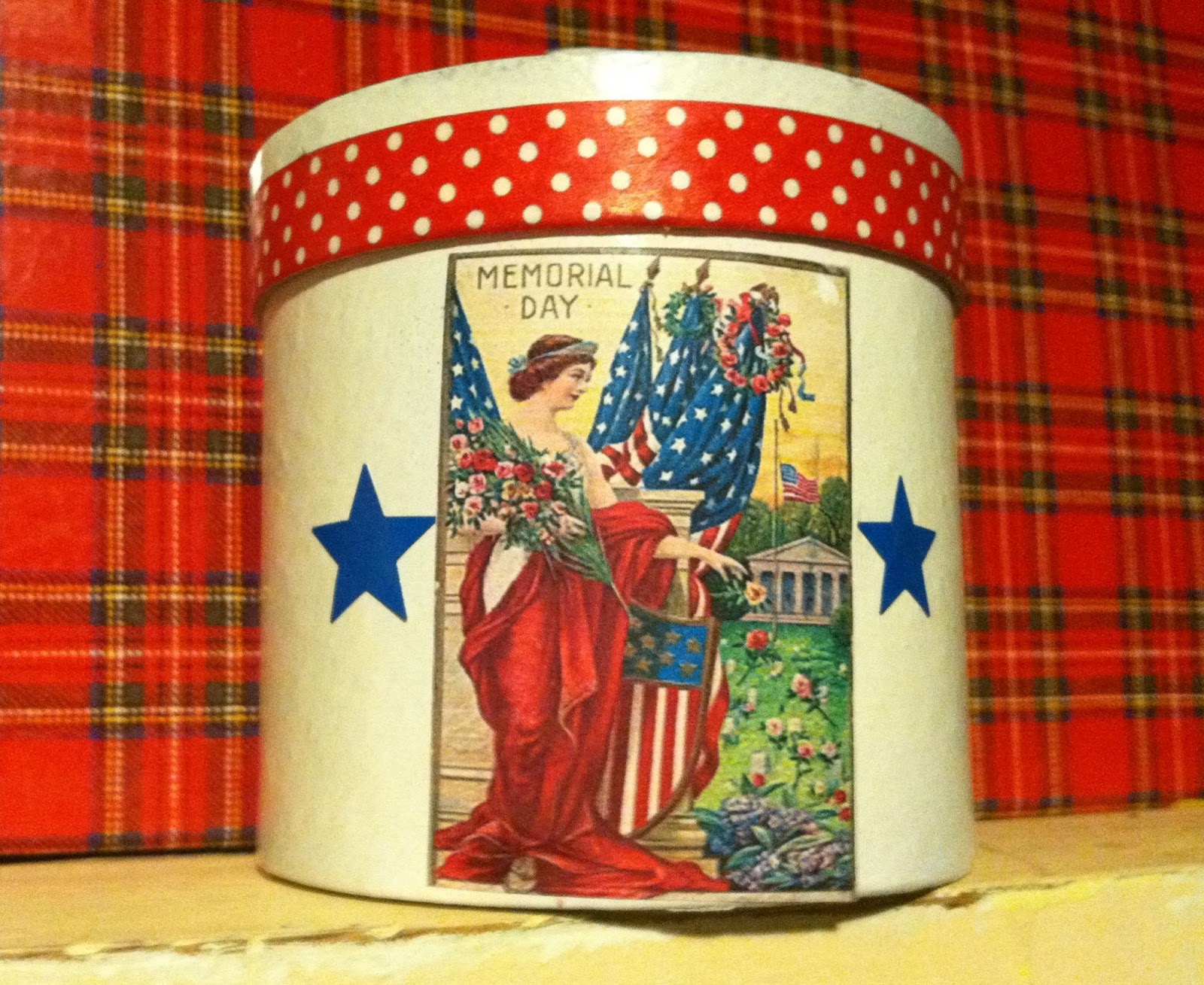 Pollyanna Reinvents: Americana Canisters from Antique Post Cards