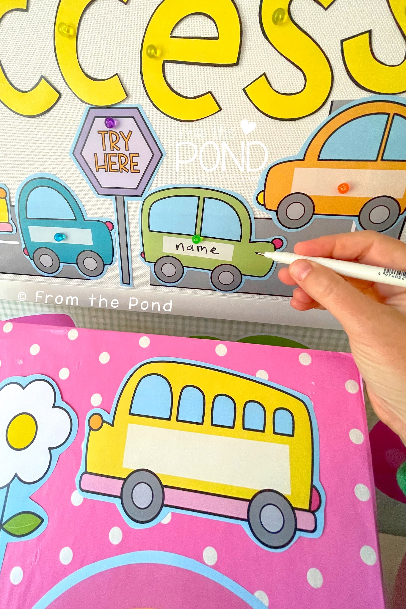 Car Bulletin Board or Door Display | From the Pond