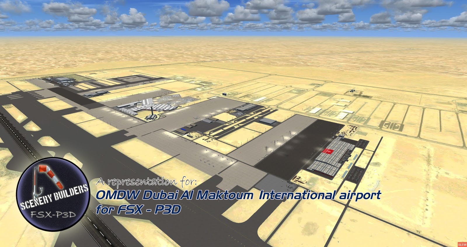 FSX, P3D, MSFS scenerybuilders.: OMDW Dubai Al Maktoum International ...