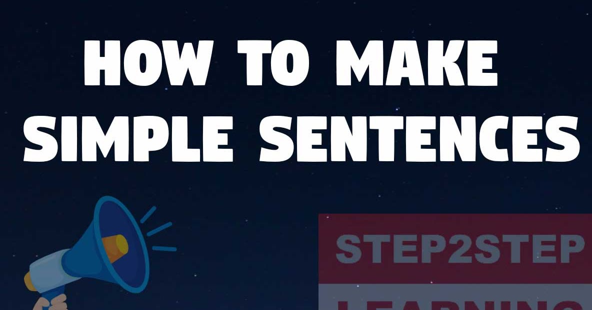 How to make simple sentences