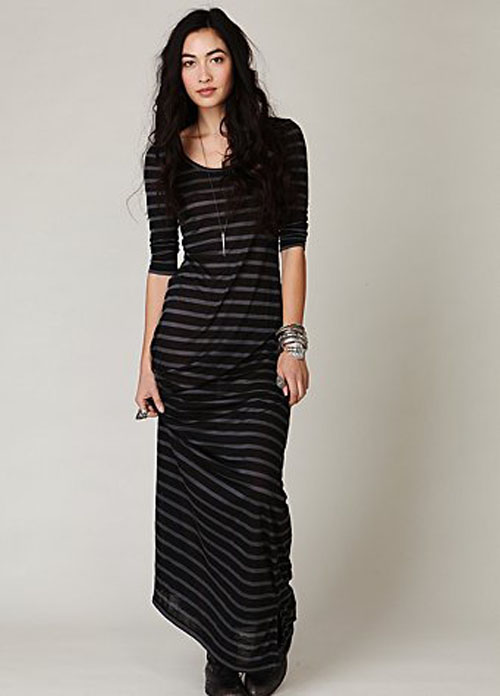 LONG SLEEVE MAXI DRESS - DRESSES SIMPLE And PRACTICAL