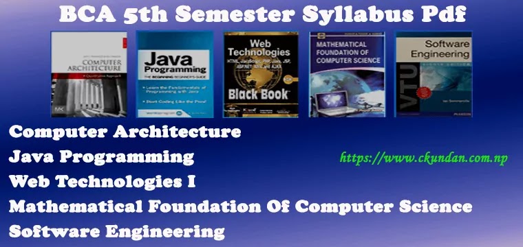 BCA 5th Semester Syllabus Pdf BCA 5th Semester Syllabus Pdf