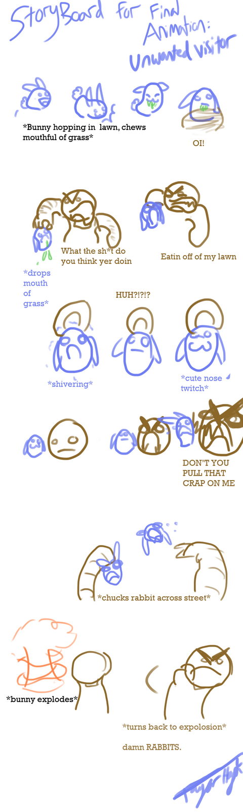 Taylor Hayek: Storyboard for final project: animation