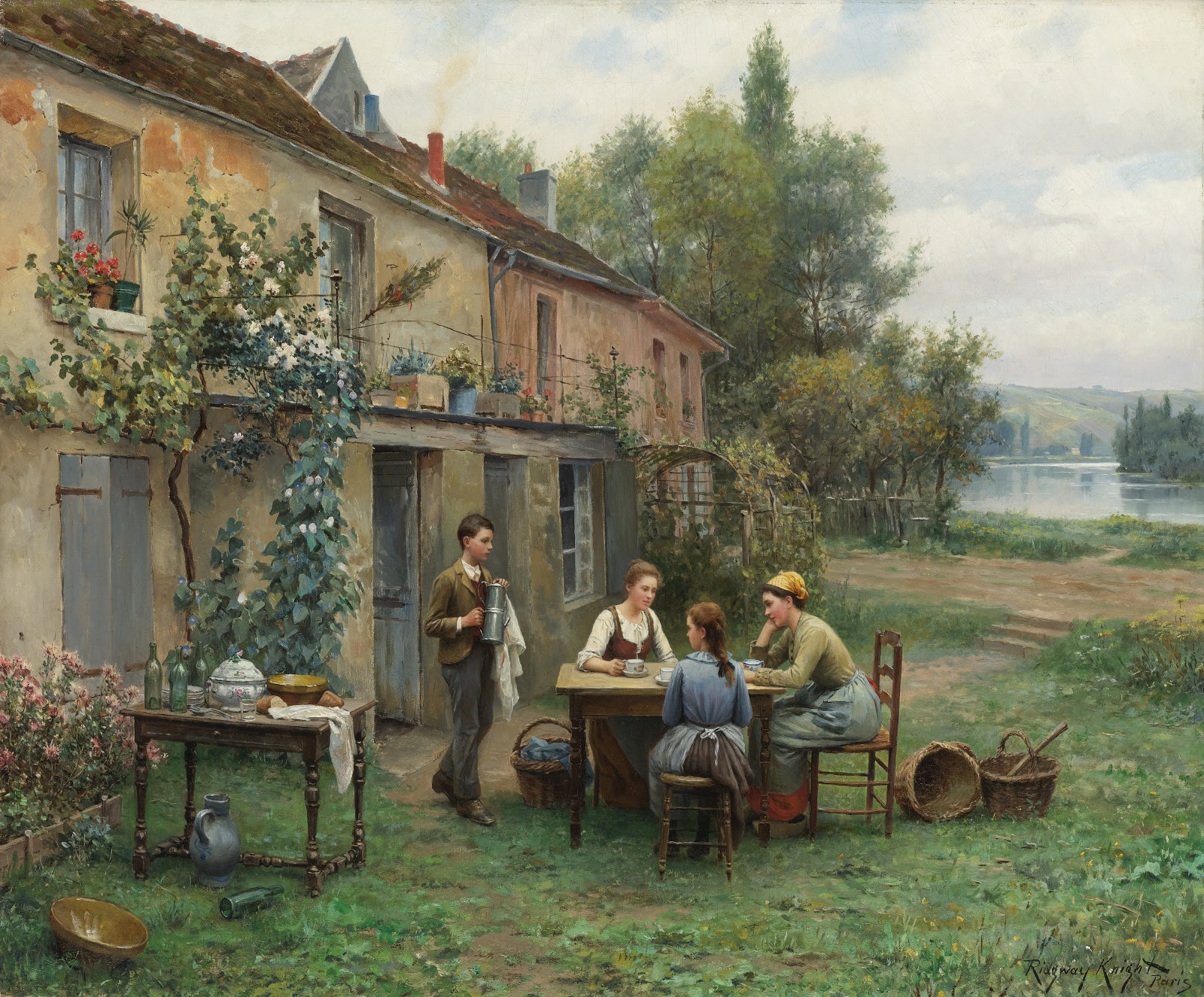 Daniel Ridgway Knight | La sosta, 1890 | Tutt'Art@ | Masterpieces