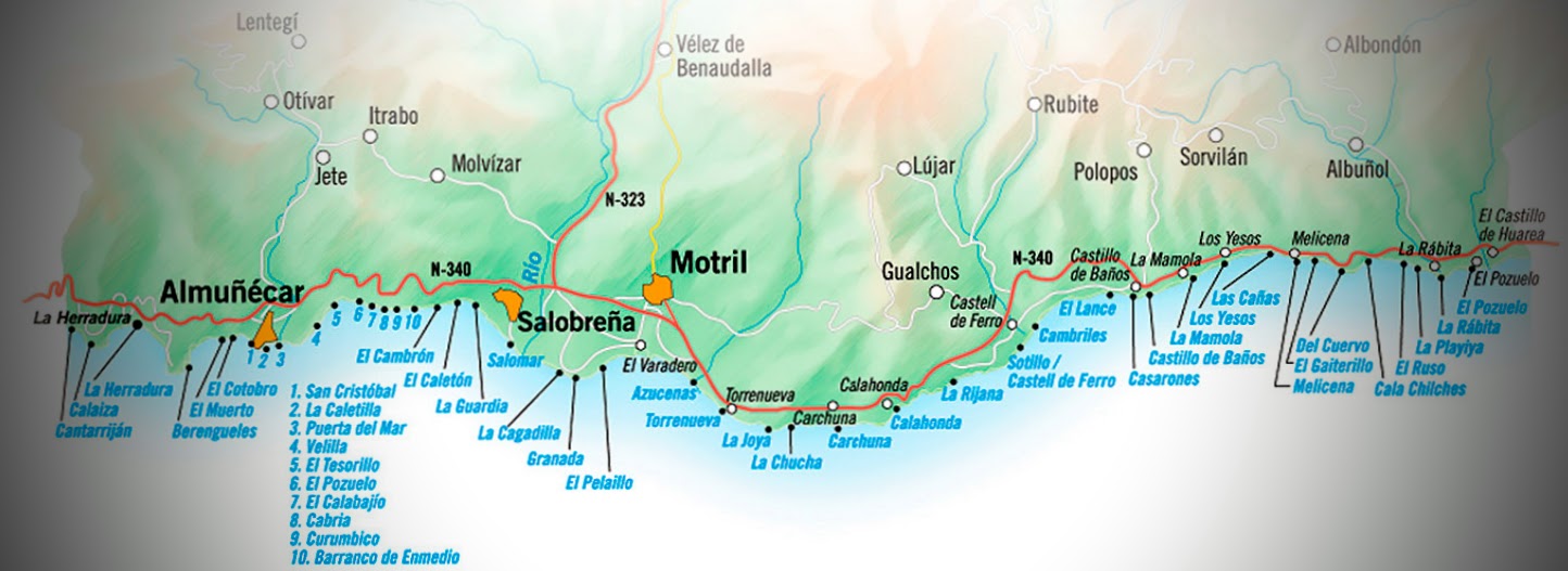 Cajón de actividades: Playas de Granada