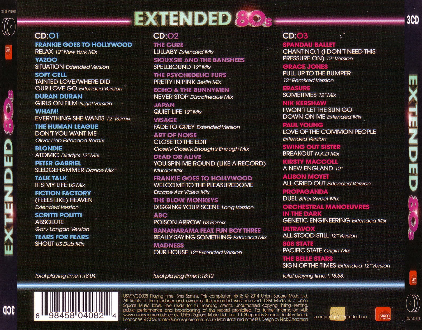 MUSICOLLECTION: EXTENDED 80S - The Definitive 12inch Collection [Box ...