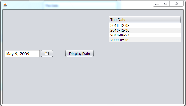 JTable And JDateChooser In Java - C#, JAVA,PHP, Programming ,Source Code JTable And JDateChooser In Java - C#, JAVA,PHP, Programming ,Source Code