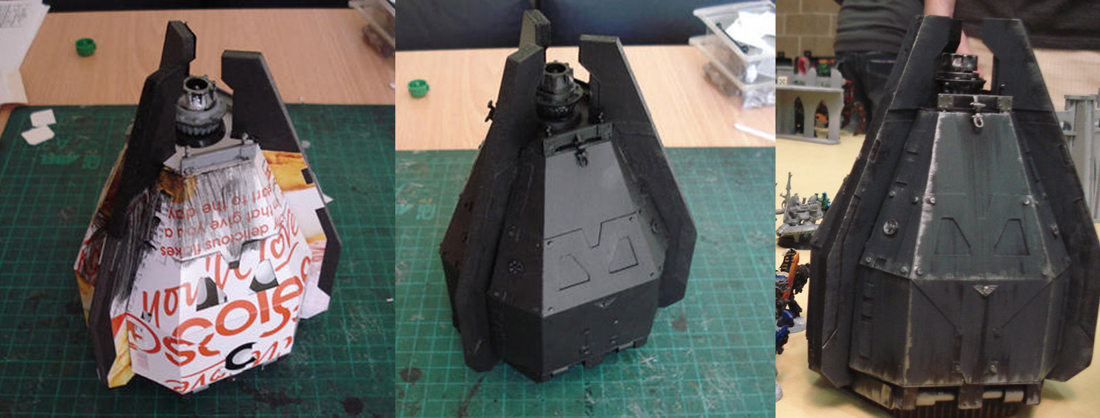 Captain Stainguard 40k Scratch Building : Space Marine Drop Pod Rubble