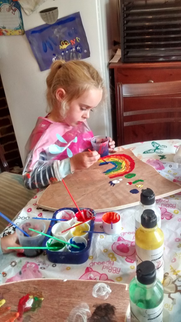 An English Homestead: Making Shields For Children