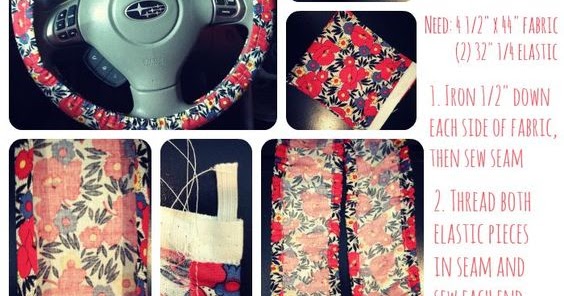 QUILTING WITH AREA 3: DIY Steering Wheel Cover Tutorial