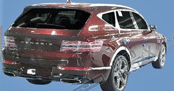 Burlappcar: 2021 Genesis GV80 rear view