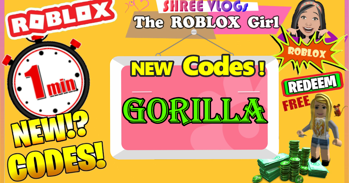 ROBLOX Gorilla codes new 🦍 🔫 in ⏱️ 60 Seconds video - All new Roblox Codes