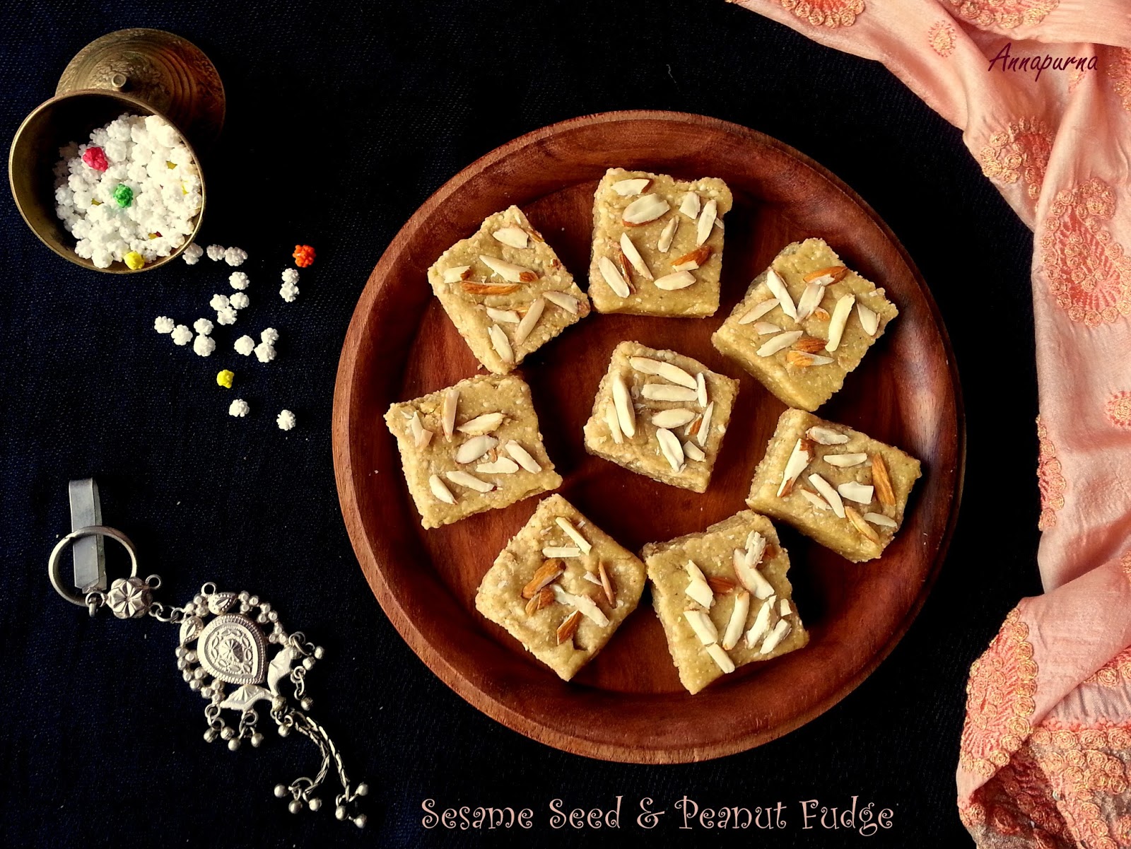 Annapurna: Peanut Sesame Fudge / Til ki Burfi recipe