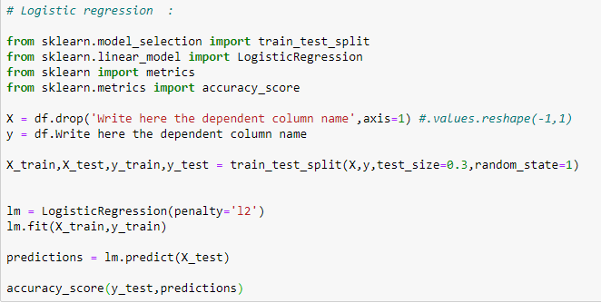 Data Scientist.: ML | LogisticRegression Algorithm.