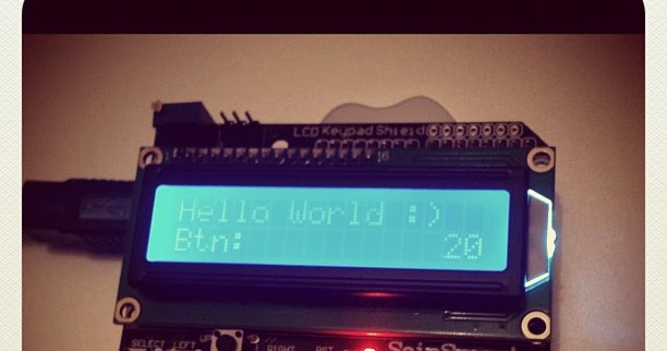 Adventure Coder Codes Hello World With Arduino Lcd Shield