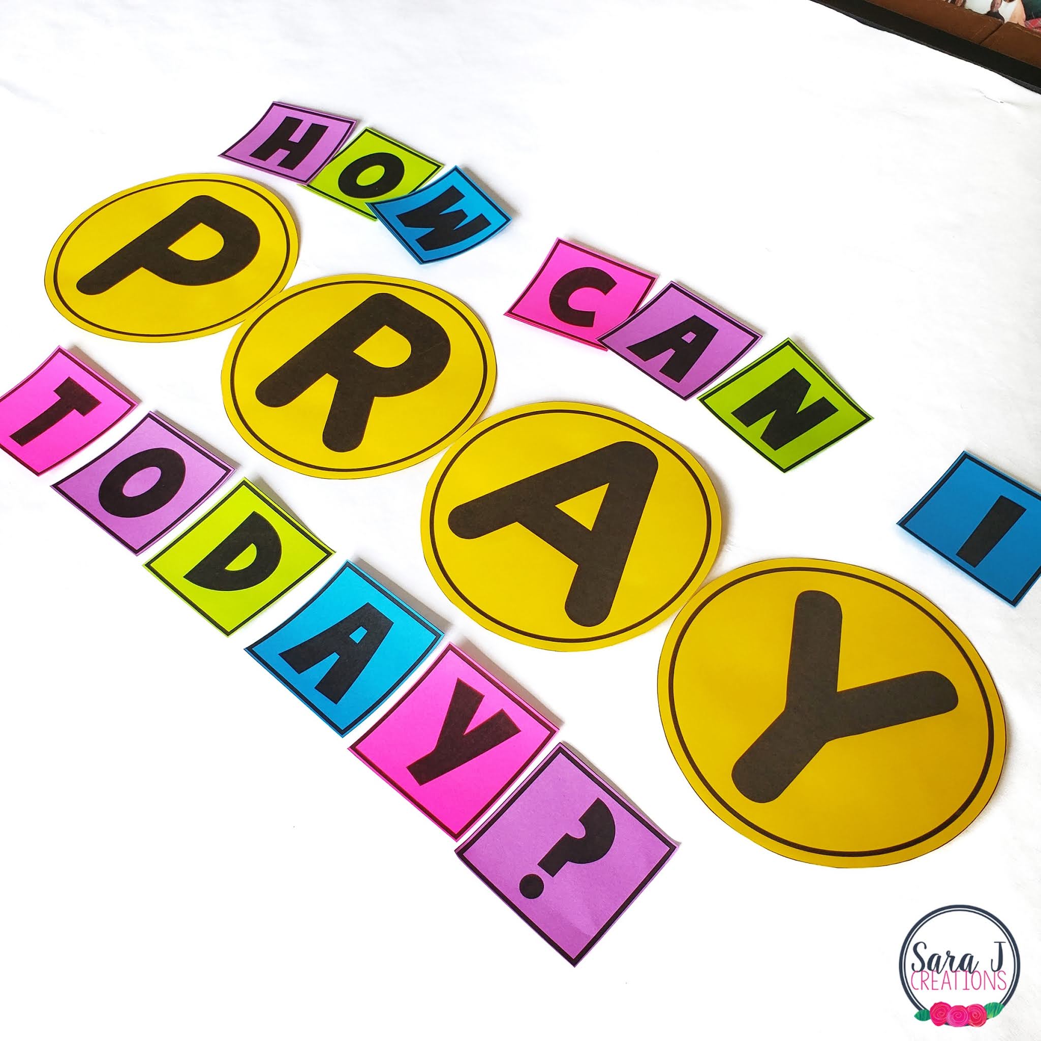 Catholic Bulletin Board All About Teaching Prayer | Sara J Creations
