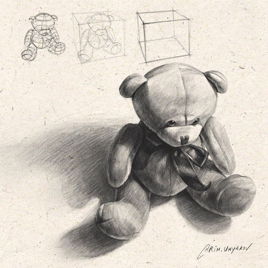 How To Draw A Realistic Teddy Bear
