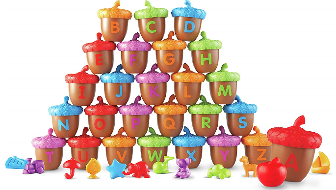 The Playful Otter: Alphabet Acorns