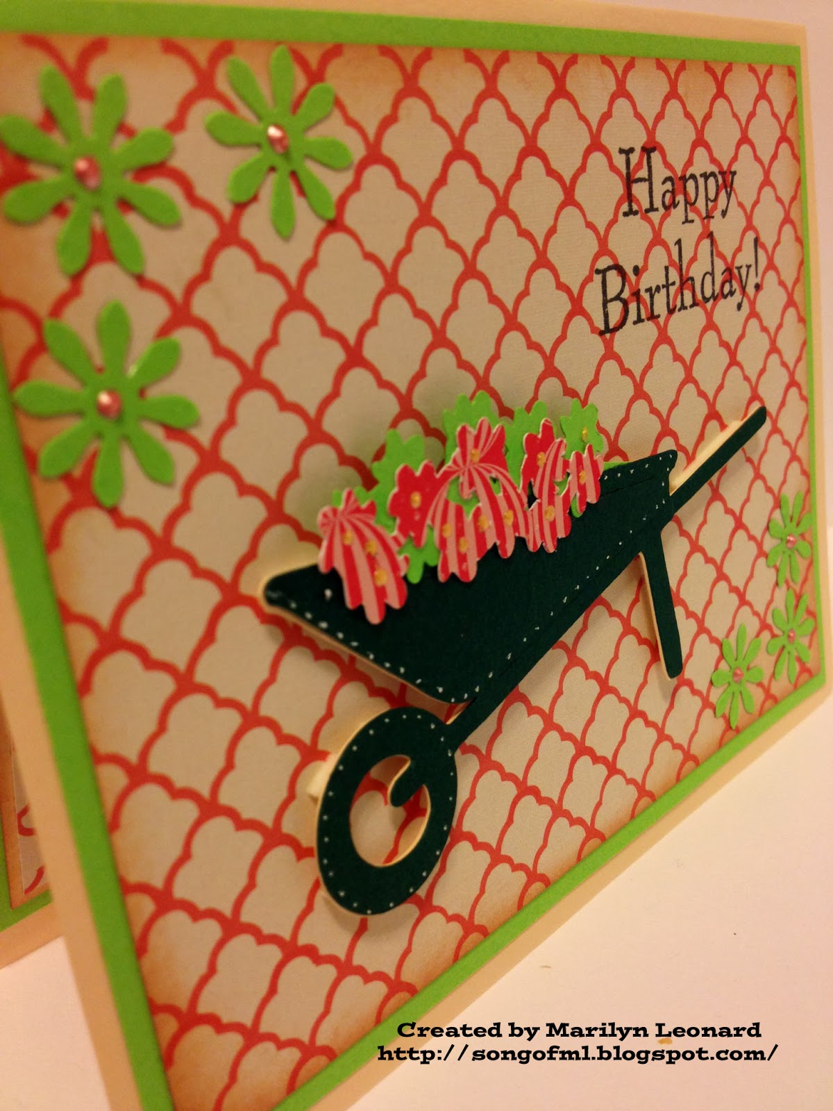 ~ Marilyn's Crafts ~: Wheel Barrel of Flowers