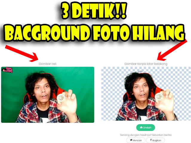 3 Detik!! Cara Menghilangkan Background Foto Tanpa Software