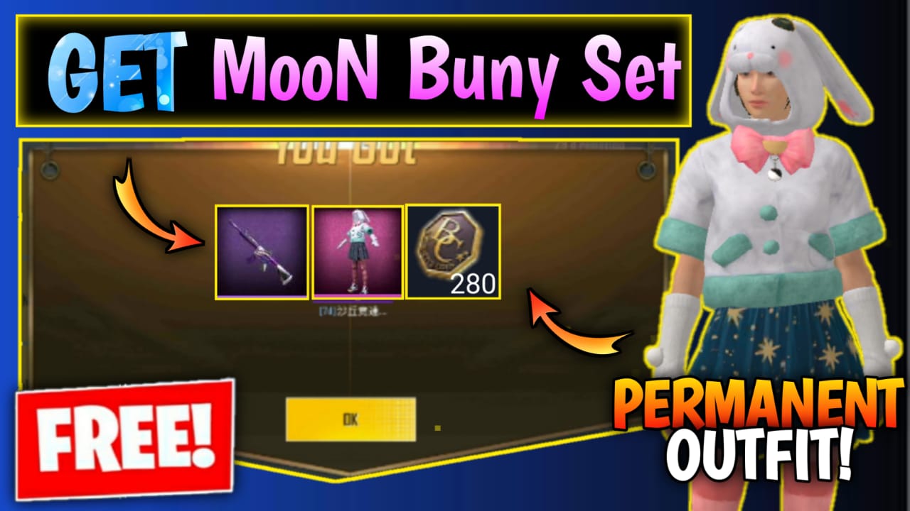 Pubg Mobile Lite Moon Buny Set