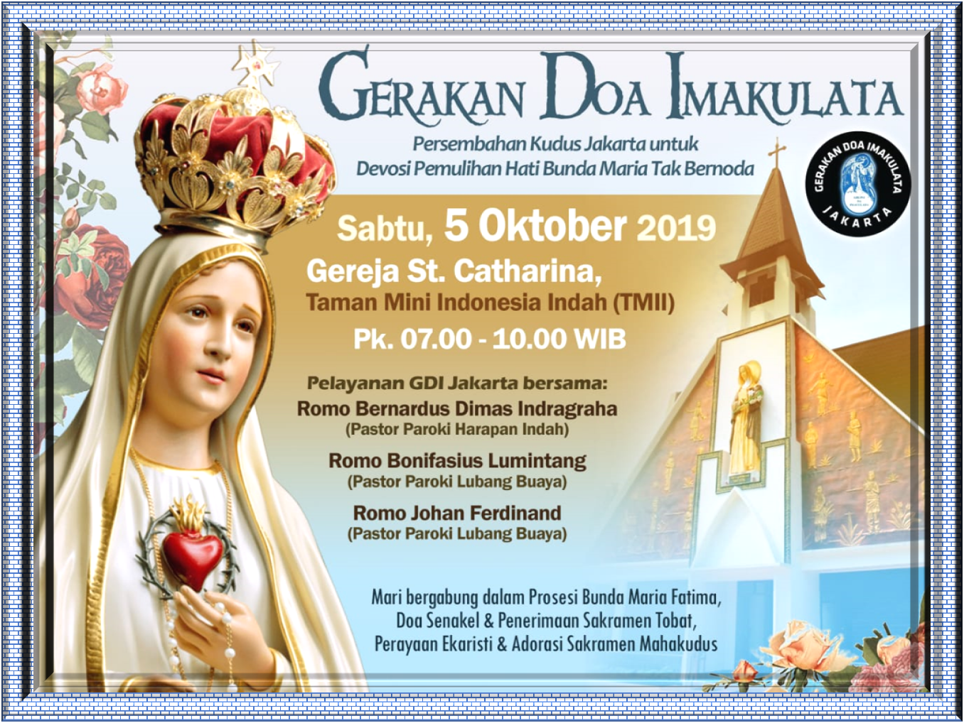 Paroki Lubang Buaya: DEVOSI PEMULIHAN HATI MARIA TAK BERNODA