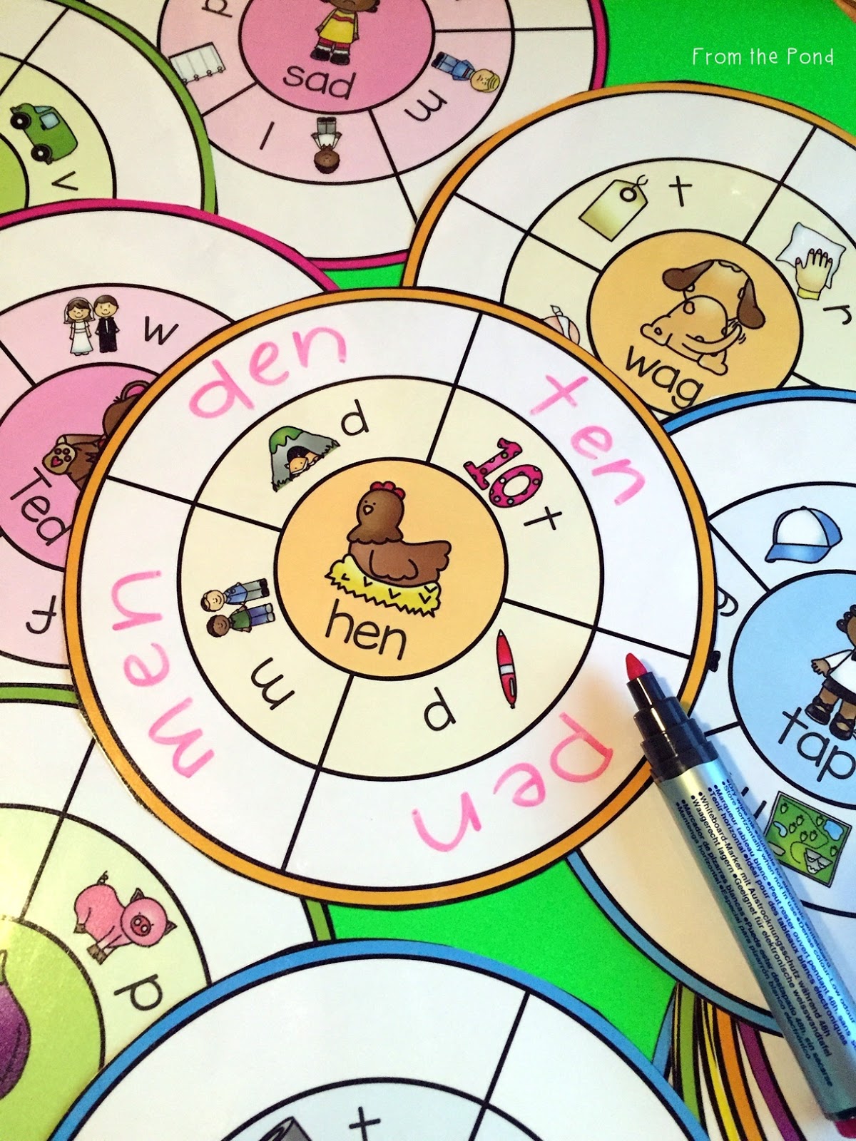 cvc Wheels and Take Home Notes Freebie | From the Pond