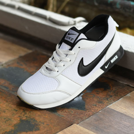 Sepatu Nike Waffle Trainer Putih Hitam [ SNWFT-001] | Omsepatu.com