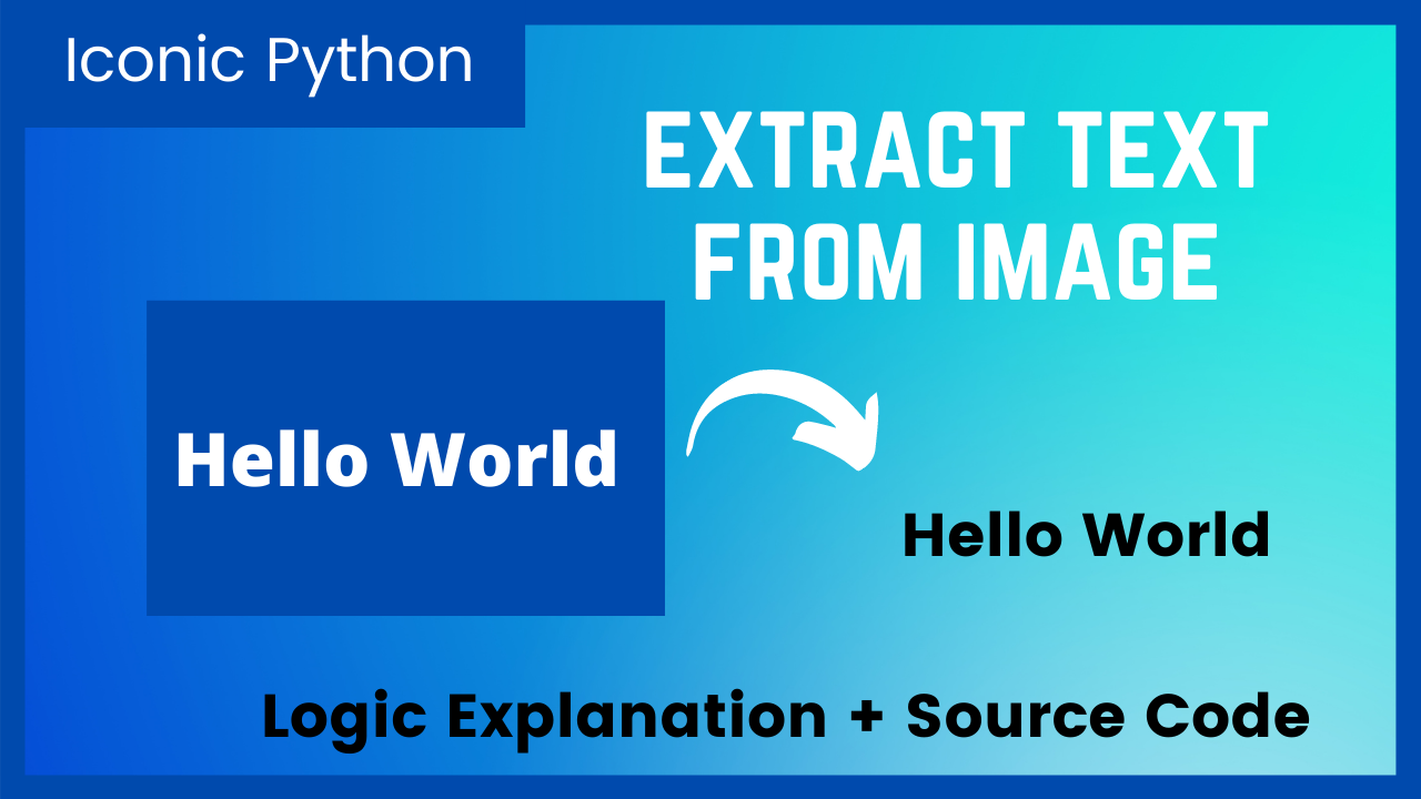 Extracting Text from Image using pytesseract module - Python Projects