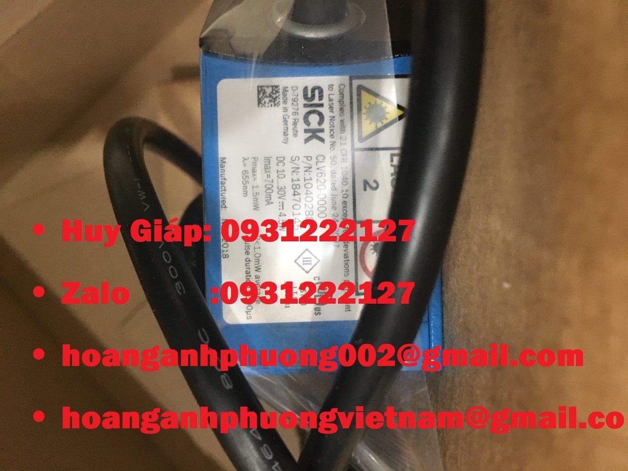 CLV650-6000 cảm biến sick giá tốt ~ THỦY LỰC PG