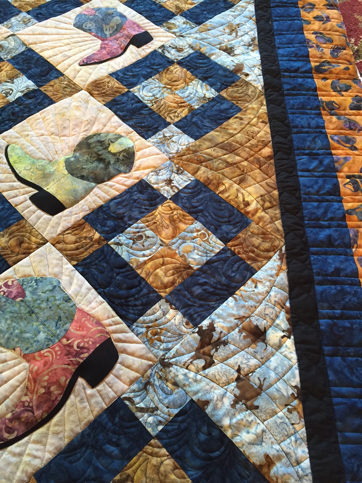 Carrie On The Prairie: Boot Scootin' quilt