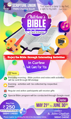 Scripture Union is conducting a Bible Engagement Programme for children ...