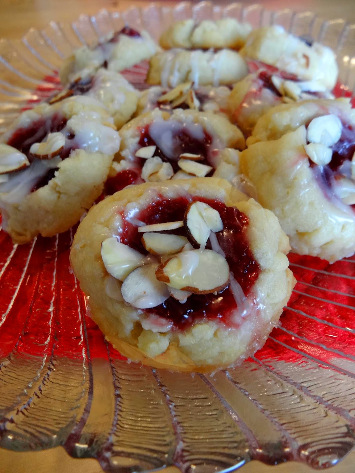 Dinner with Denise: Almond –Raspberry Shortbread Cookies