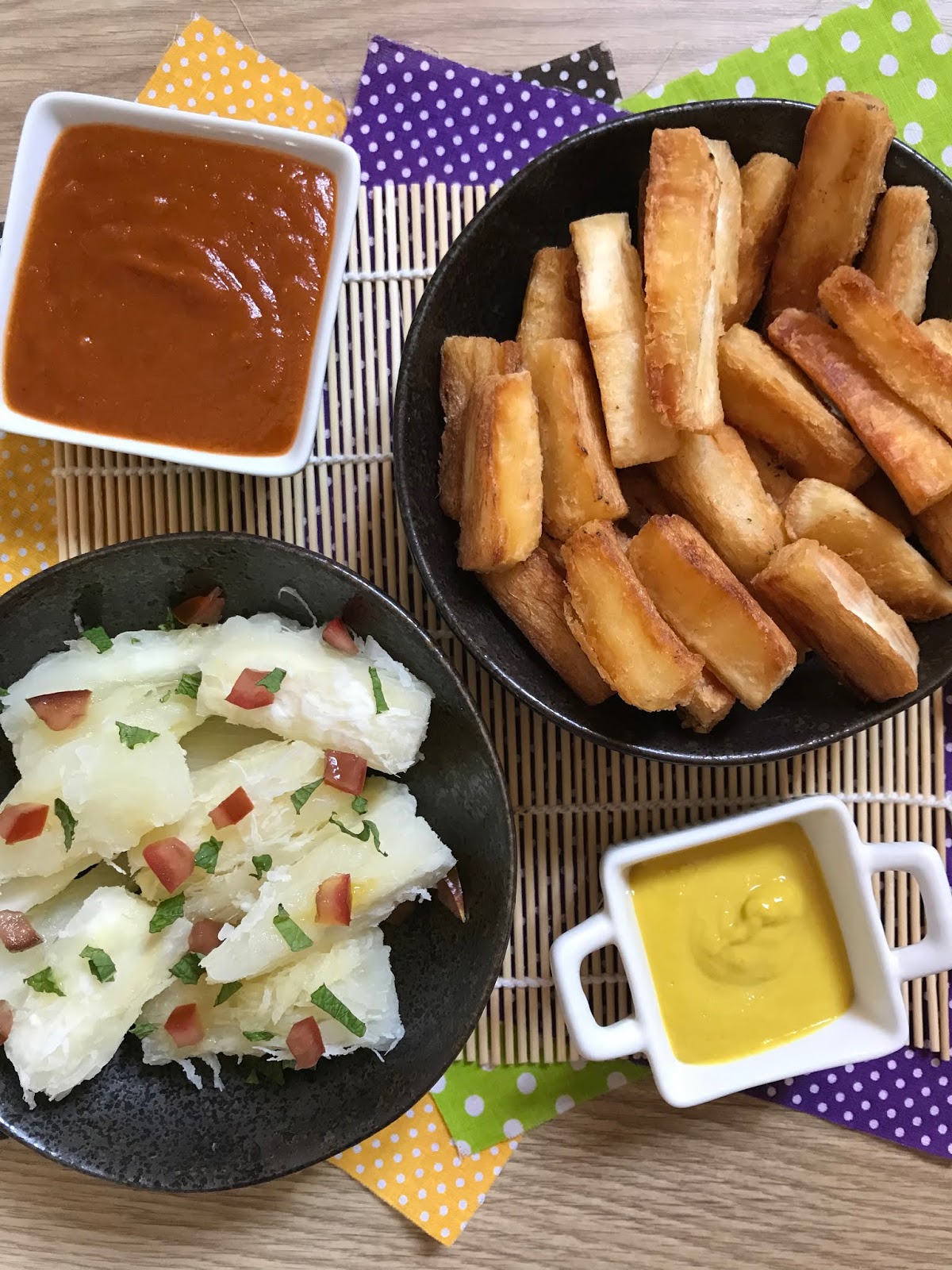 Yuca hervida y yuca frita con salsa BBQ casera (con vídeoreceta). Reto ...
